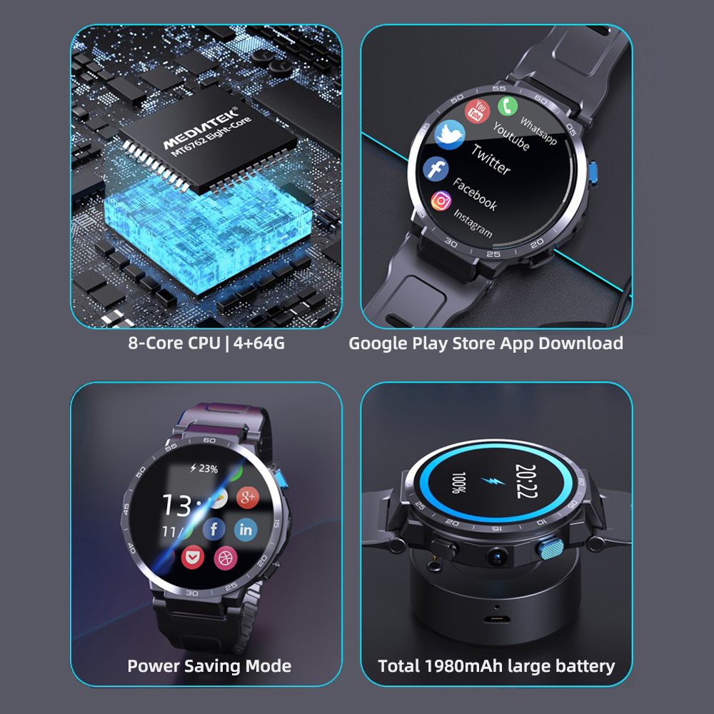 4G Smart Watch PZ35 GT - PPWOLF