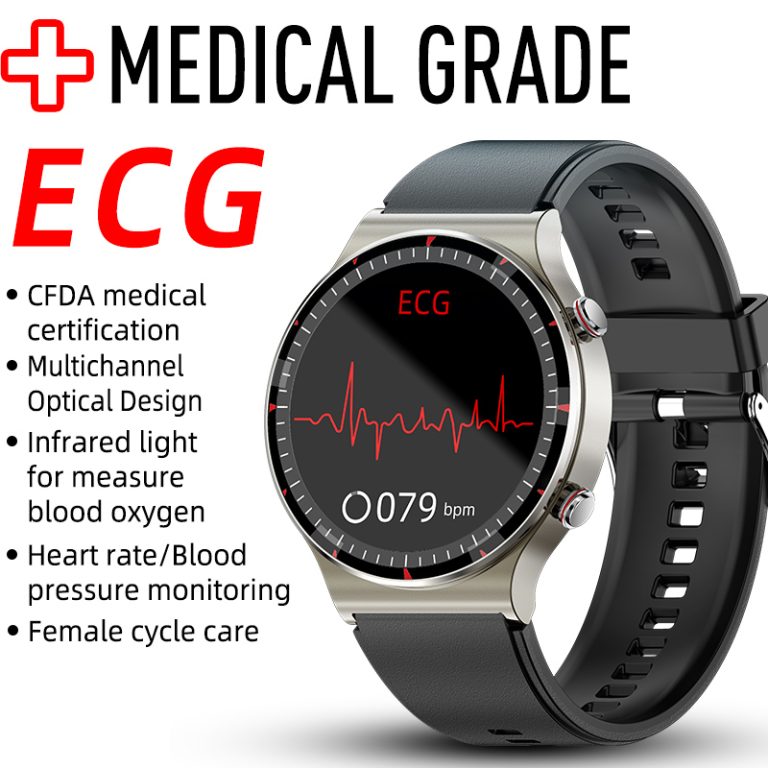 Medical Grade ECG+PPG Smart Watch PG08 - PPWOLF